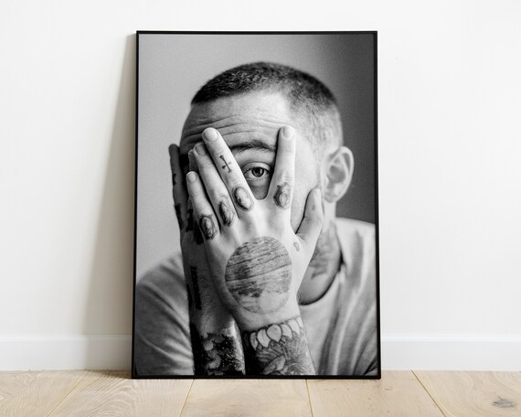 Mac Miller Portrait Print Prints Art & Collectibles etna.com.pe