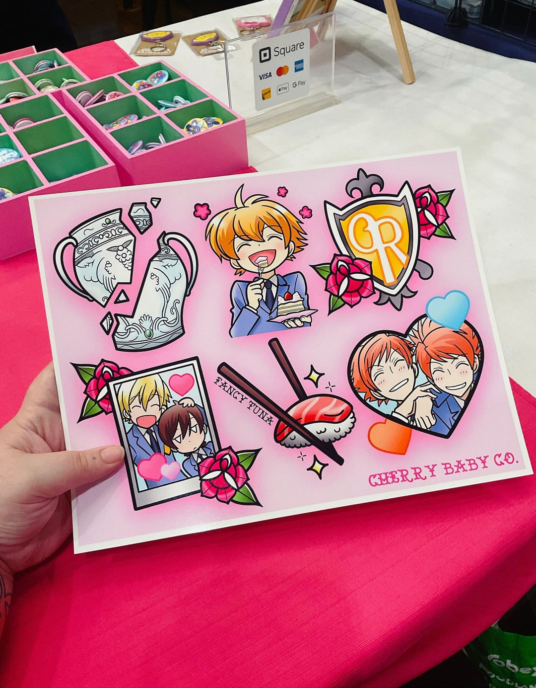 OHSHC Print Tattoo Flash Fine Art Print Cute Anime Print - Etsy