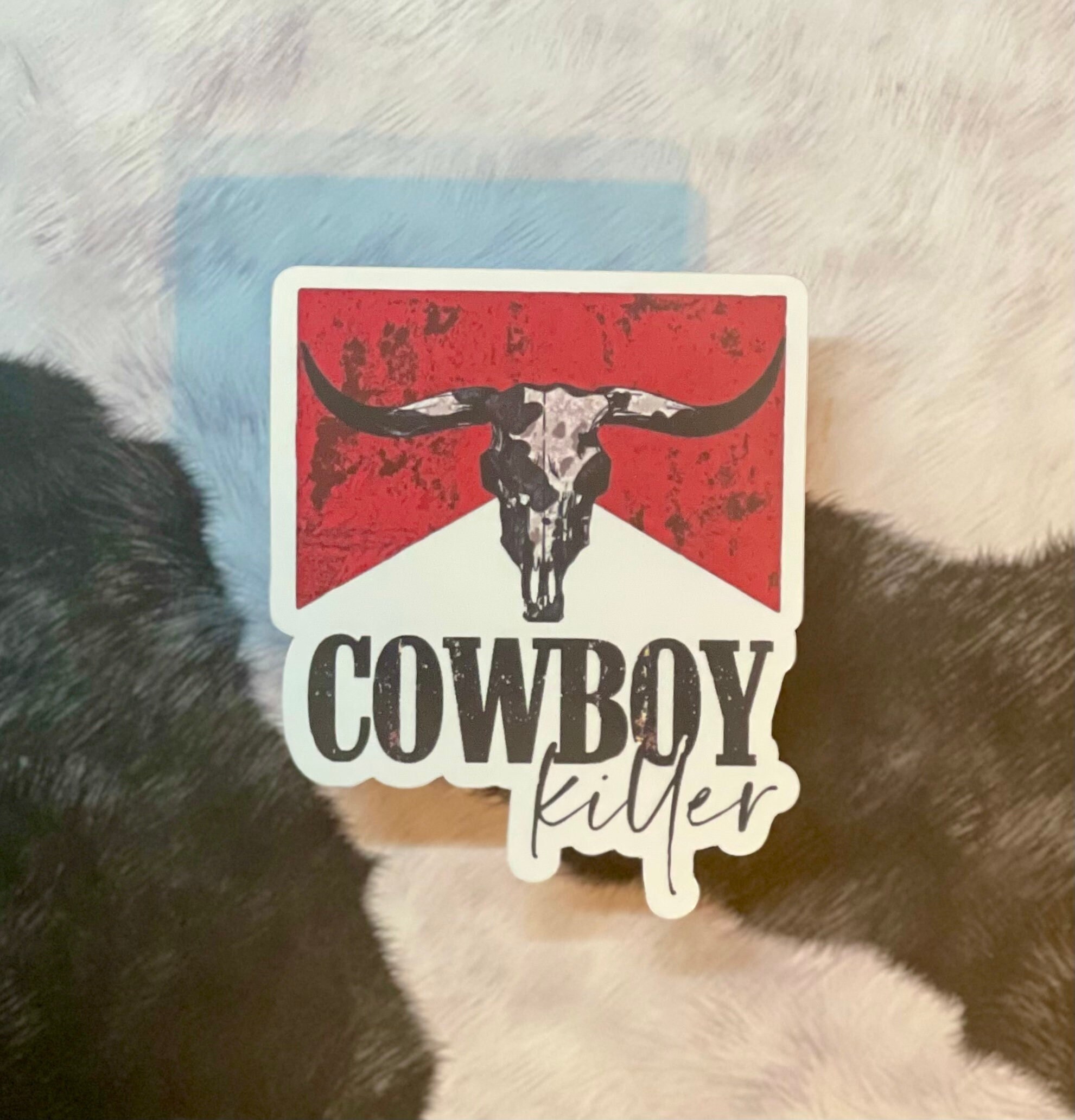 Cowboy Killer Waterproof Vinyl Sticker - Etsy