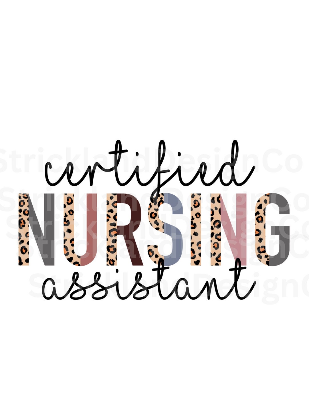 Certified Nursing Assistant PNG Download File - Etsy