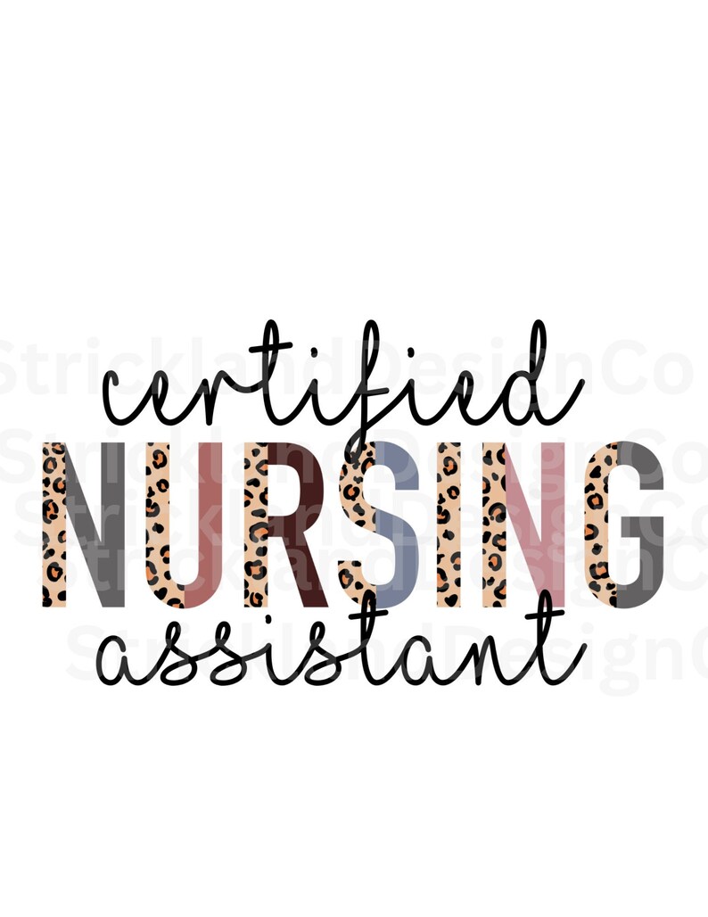 Certified Nursing Assistant PNG Download File - Etsy