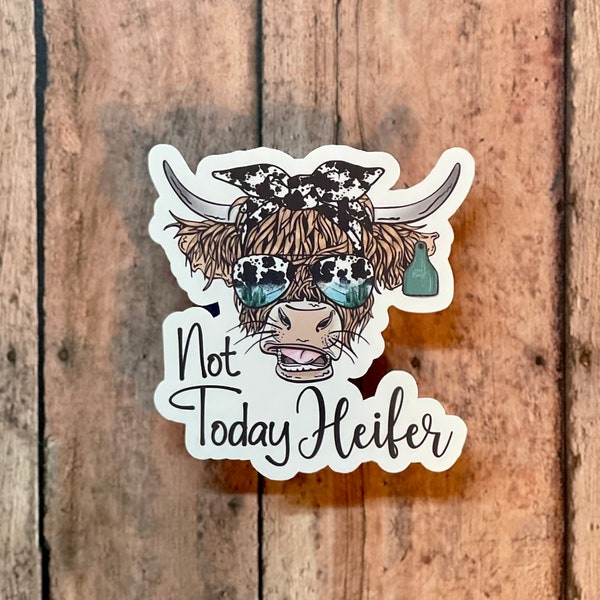 Highland Cow Vinyl Decal - Etsy