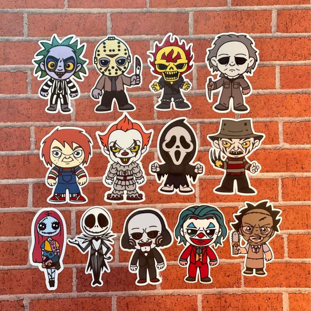 Horror Waterproof Vinyl Sticker Pack - Etsy