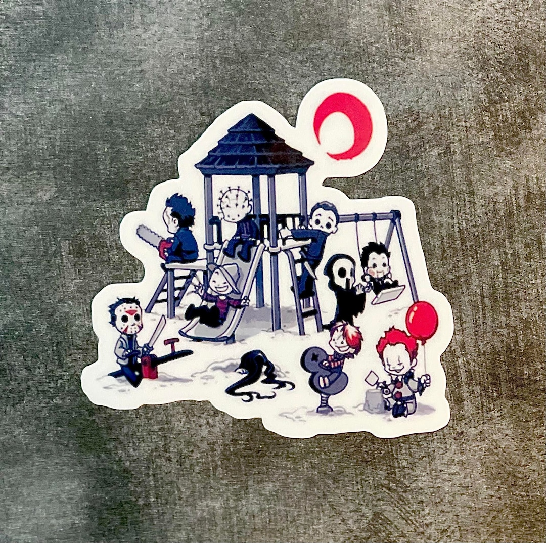 Horror Kids Playground Waterproof Vinyl Sticker Decal - Etsy
