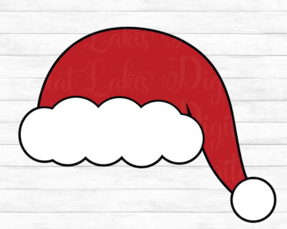 Santa Hat - Instant Digital Download, Svg, Ai, Dxf, - Etsy