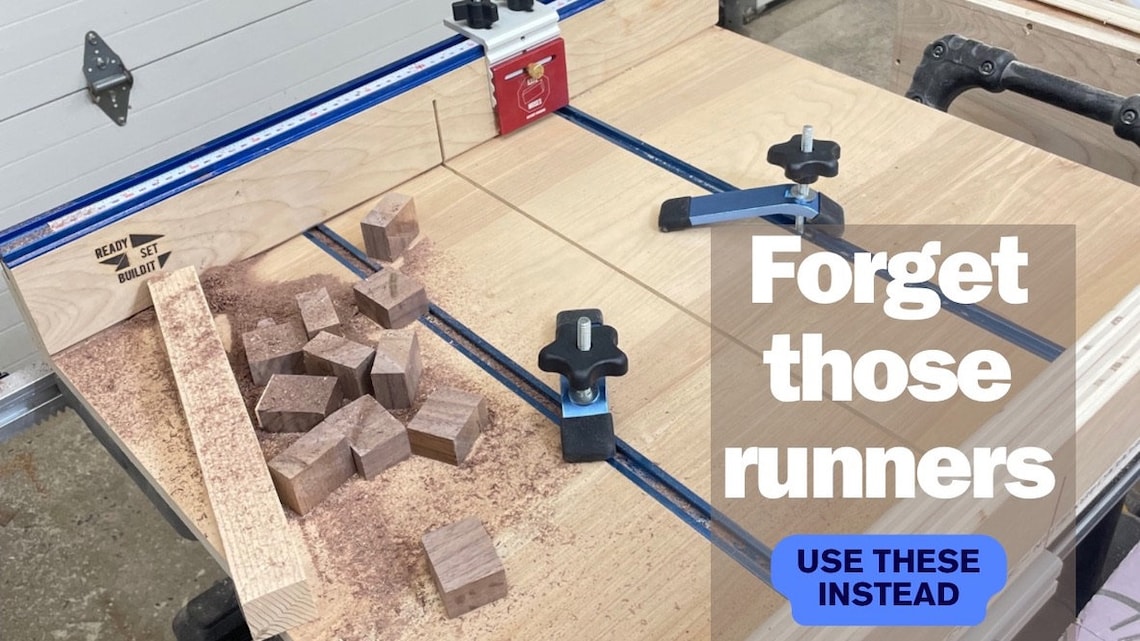 Cross Cut Sled Plans / Table Saw Sled Plans / Job Site Saw / Cabinet ...