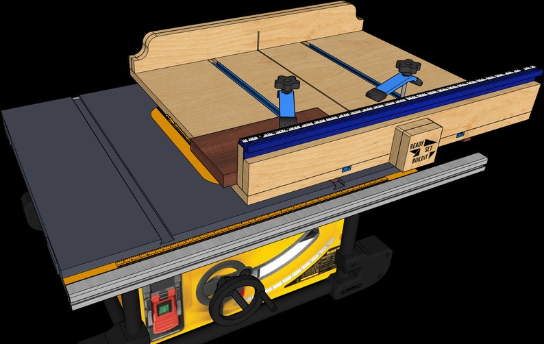 Cross Cut Sled Plans / Table Saw Sled Plans / Job Site Saw / Cabinet ...