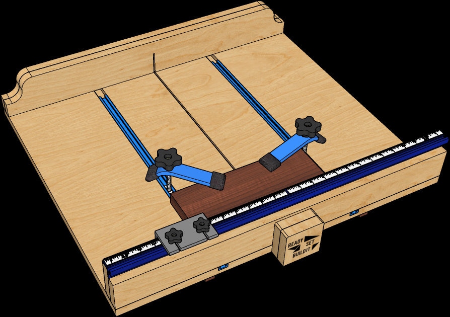 Cross Cut Sled Plans / Table Saw Sled Plans / Job Site Saw / Cabinet Saw / Woodworking Plans ...