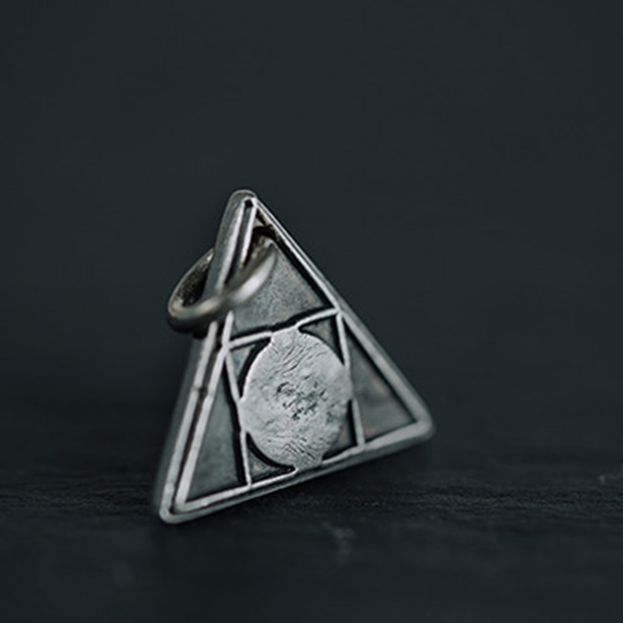 Silver Philosopher's Stone Pendant Alchemy Necklace - Etsy