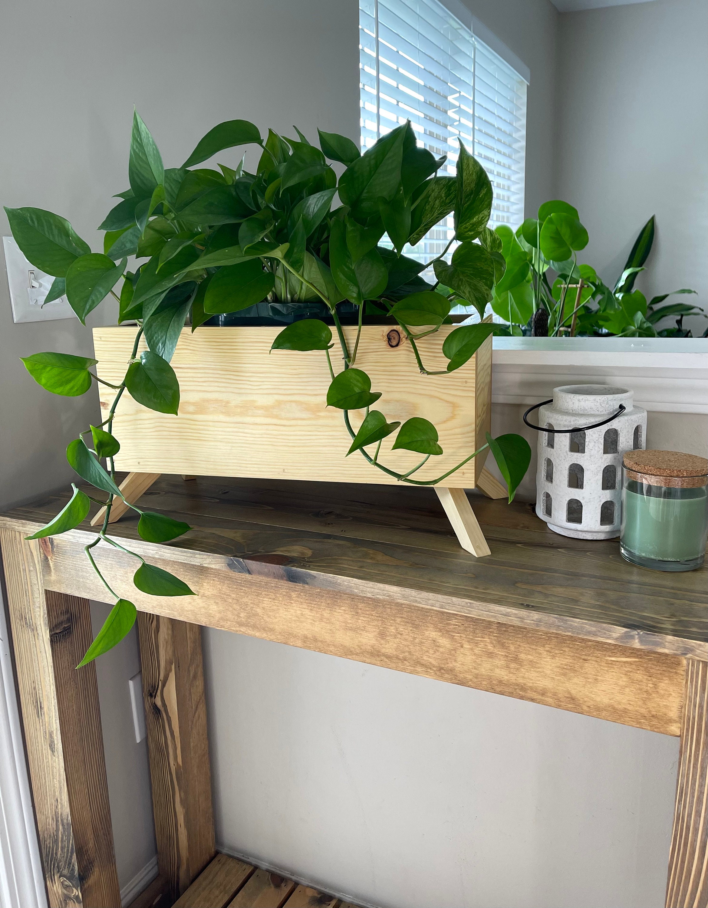 Plant Box Stand, Modern Plant Stand - Etsy