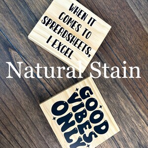 Wooden Block Signs, Funny Office Signs - Etsy