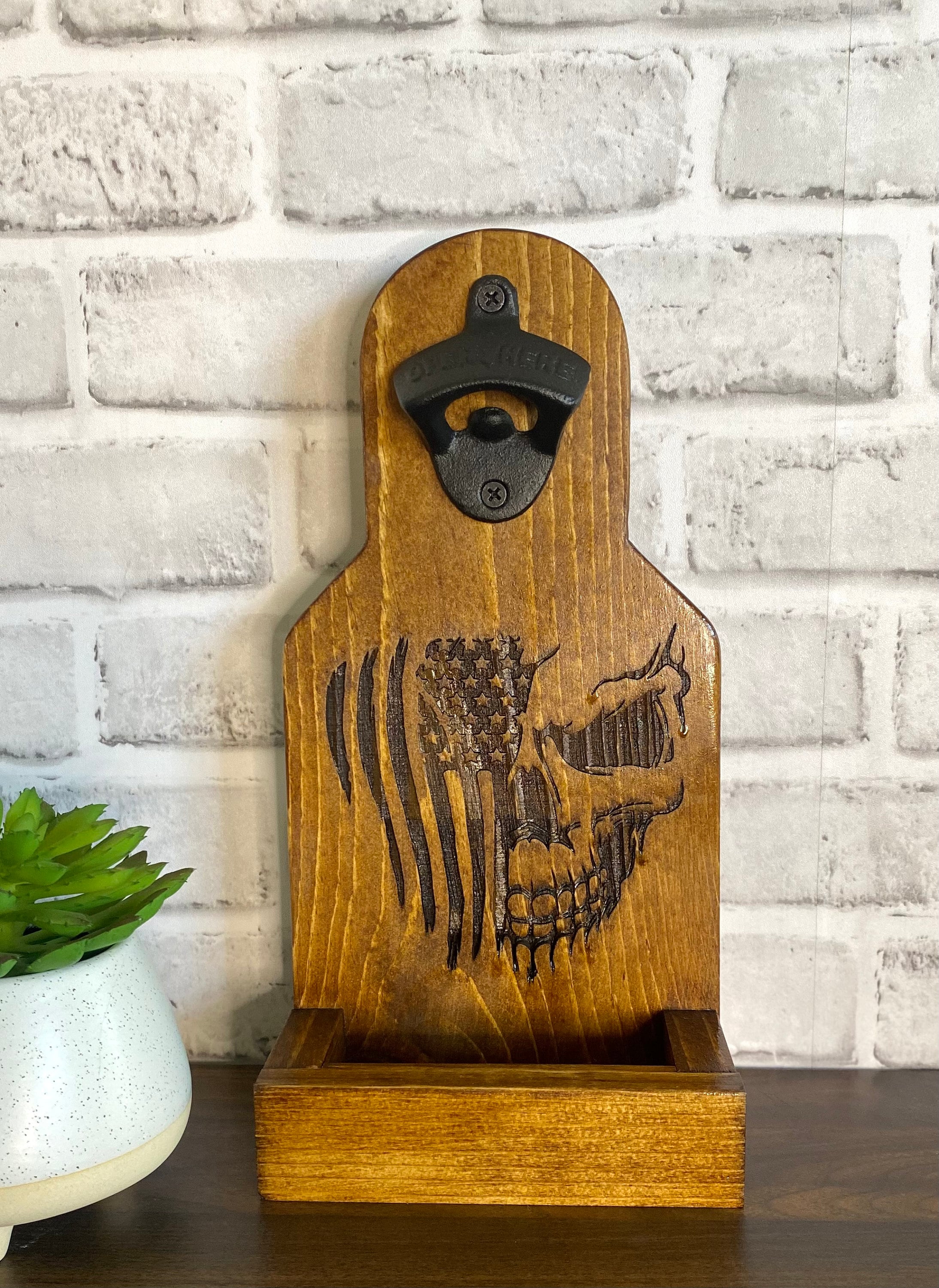 Custom Beer Bottle Opener Wall Mounted Bottle Opener With Cap - Etsy