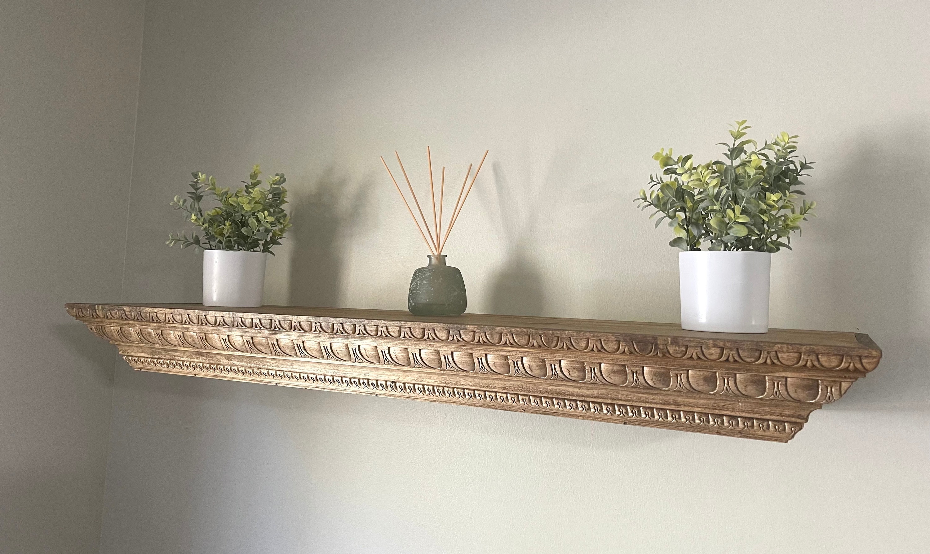 Concealment Shelf 36” With Decorative Molding, Hidden Compartment Shelf ...