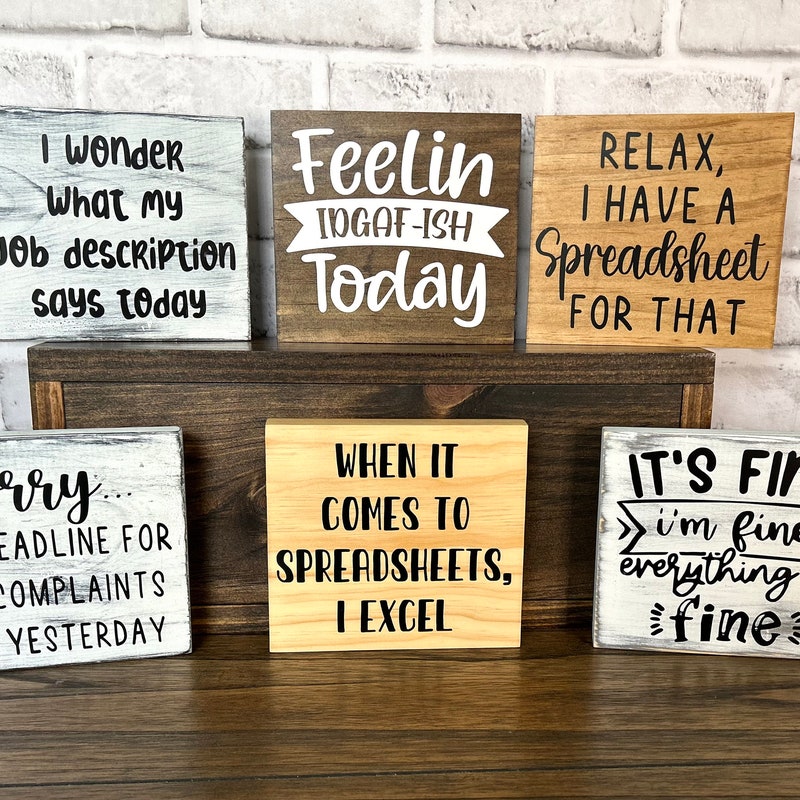 Funny Office Desk Signs - Etsy