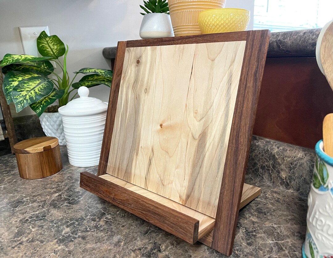 Cookbook Stand, Kitchen Decor, Farmhouse Decor, iPad Stand, Tablet ...