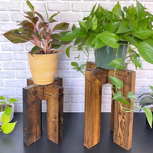 Wooden Plant Stand - Etsy