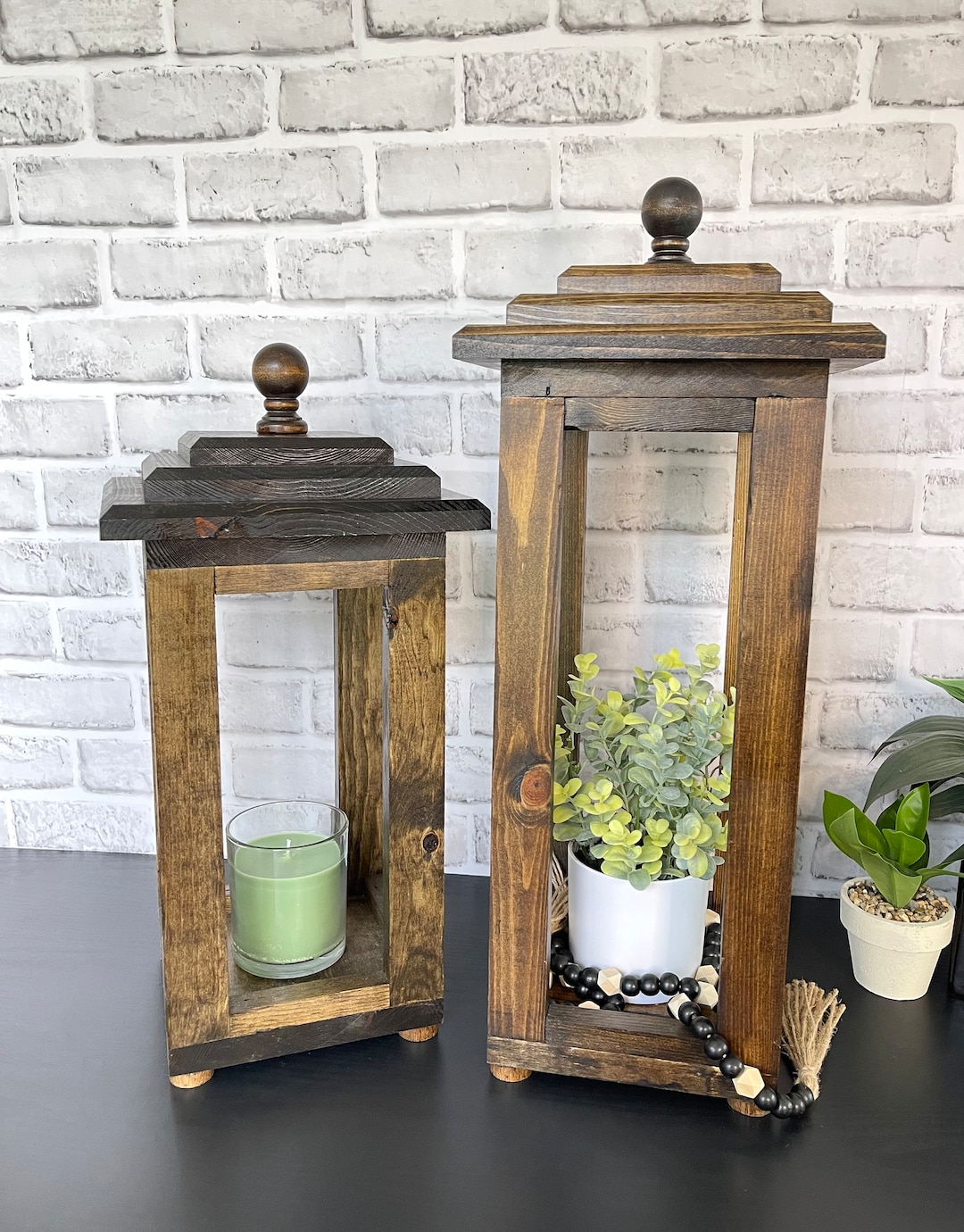 Wooden Lantern, Rustic Wedding Decor, Centerpieces for Wedding - Etsy