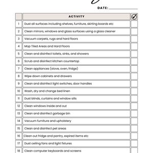 Cleaning Checklist | to Do List, Cleaning Motivation, Cleaning List ...