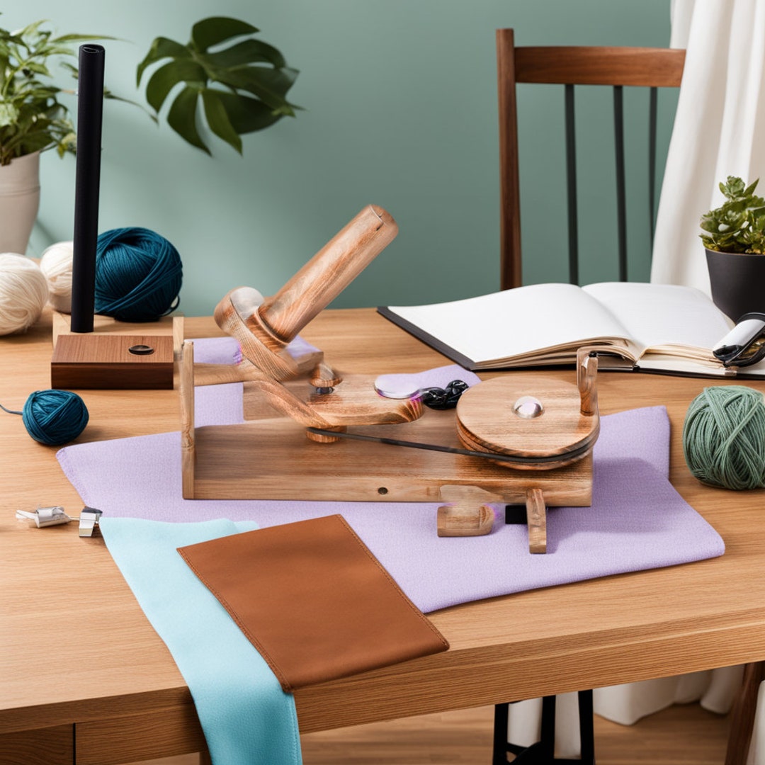 Hand Made Yarn Winder for Knitting, Hand-turned Wooden Yarn Winder ...