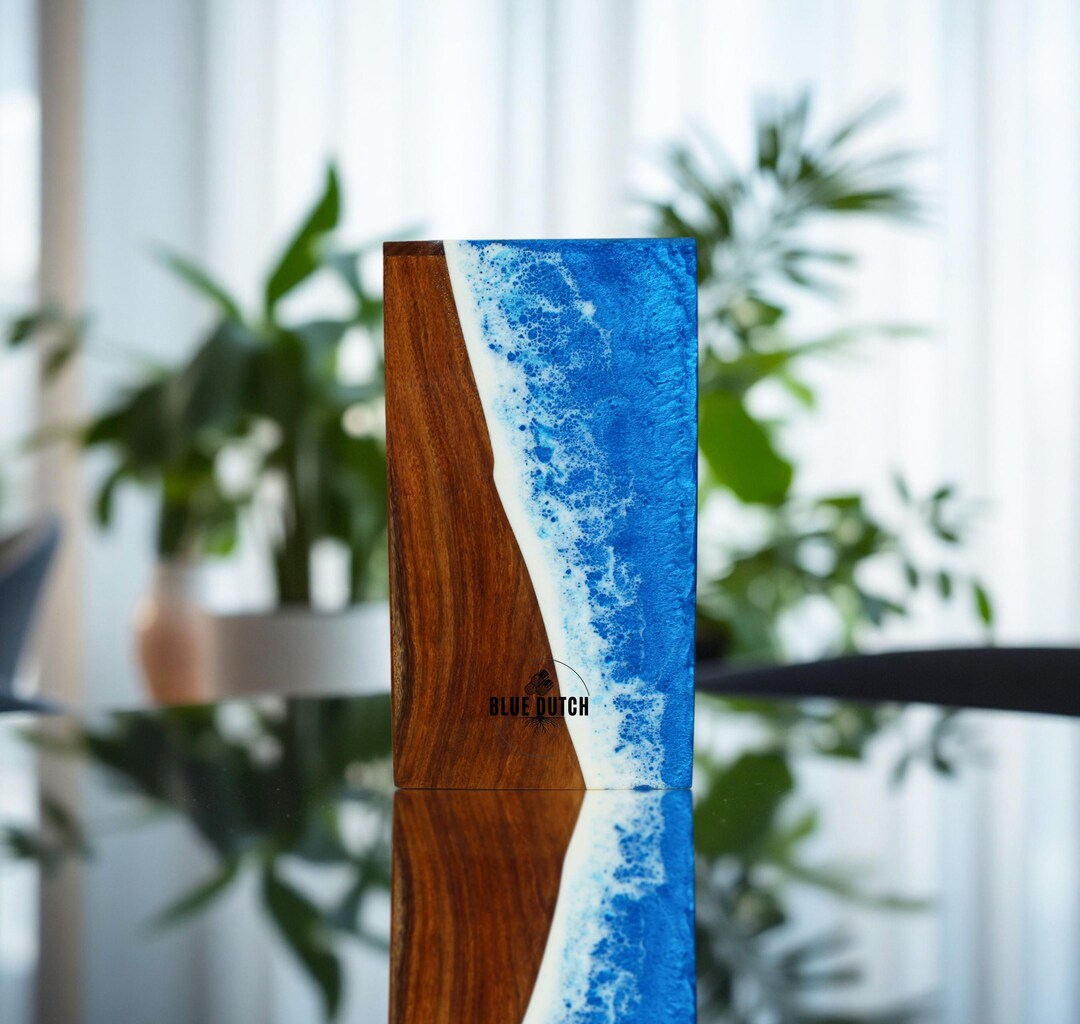 Handmade Rosewood Resin Urn Box Burial for Human Ashes | Personalized ...