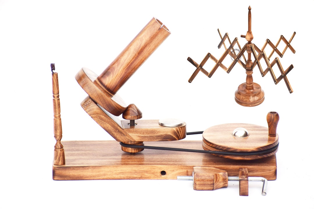 Combo Wooden Yarn Winder & Swift Winder Ball Winder and Swift Winder ...
