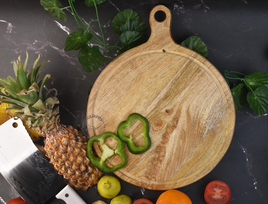 Food Safe Mango Wood Chopping Board-durable, Eco-friendly, Kitchen ...