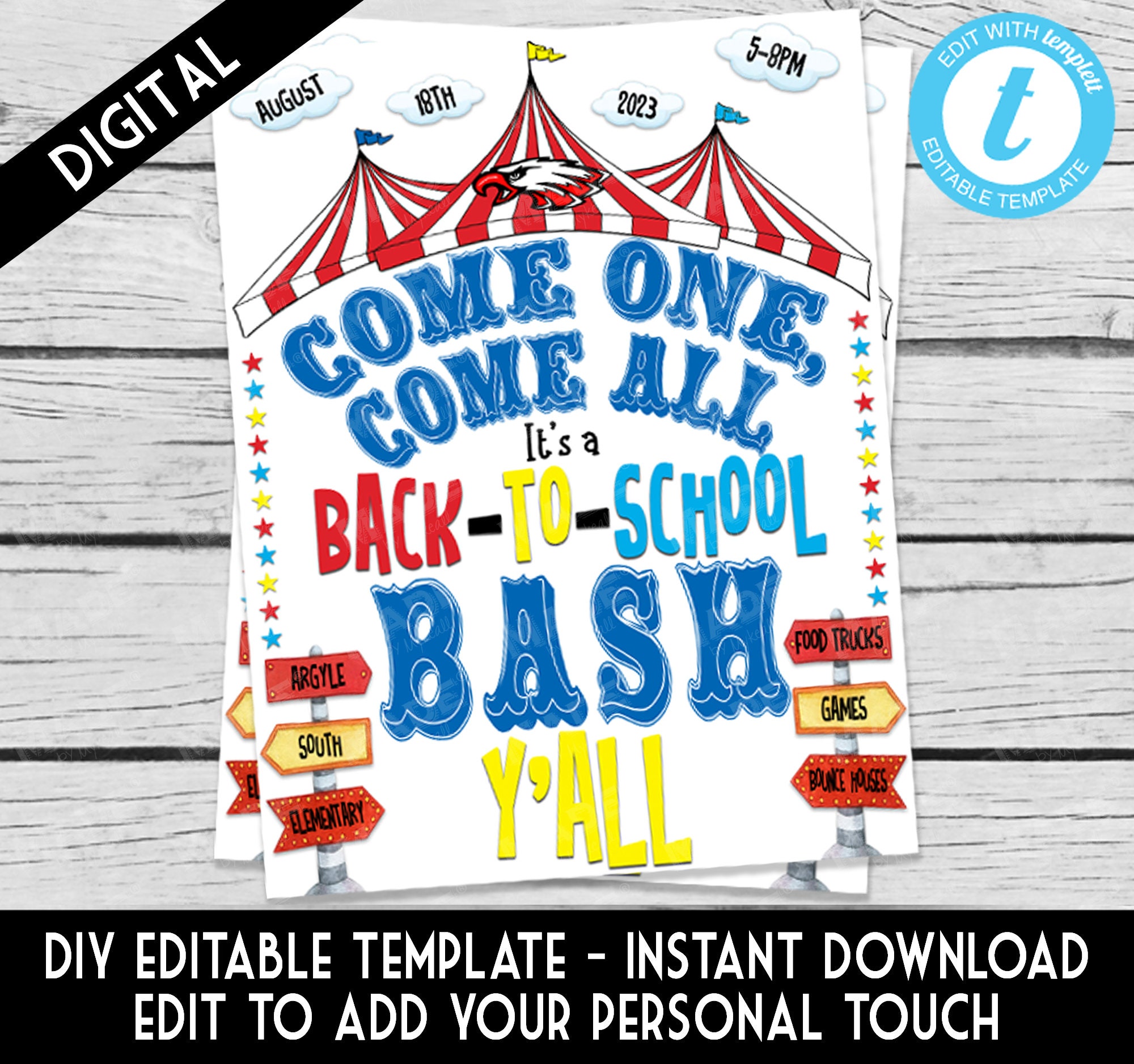 Editable Come One, Come All Back-to-school Sign - TEACHER Appreciation ...