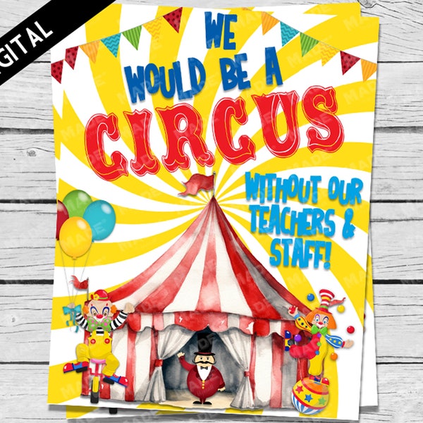 Circus Themed Staff Appreciation - Etsy