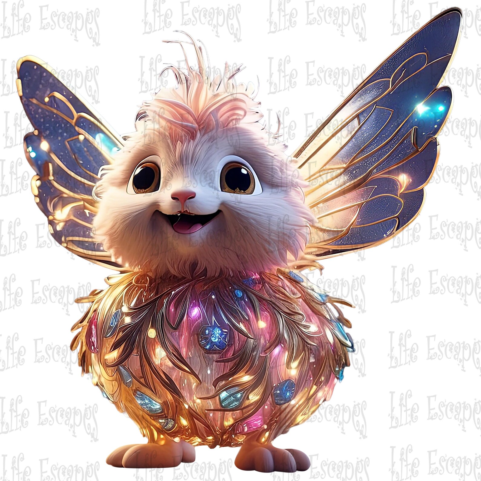 Fluffy Fairy Sprite Clipart Set, Fantasy Creatures Digital Download ...