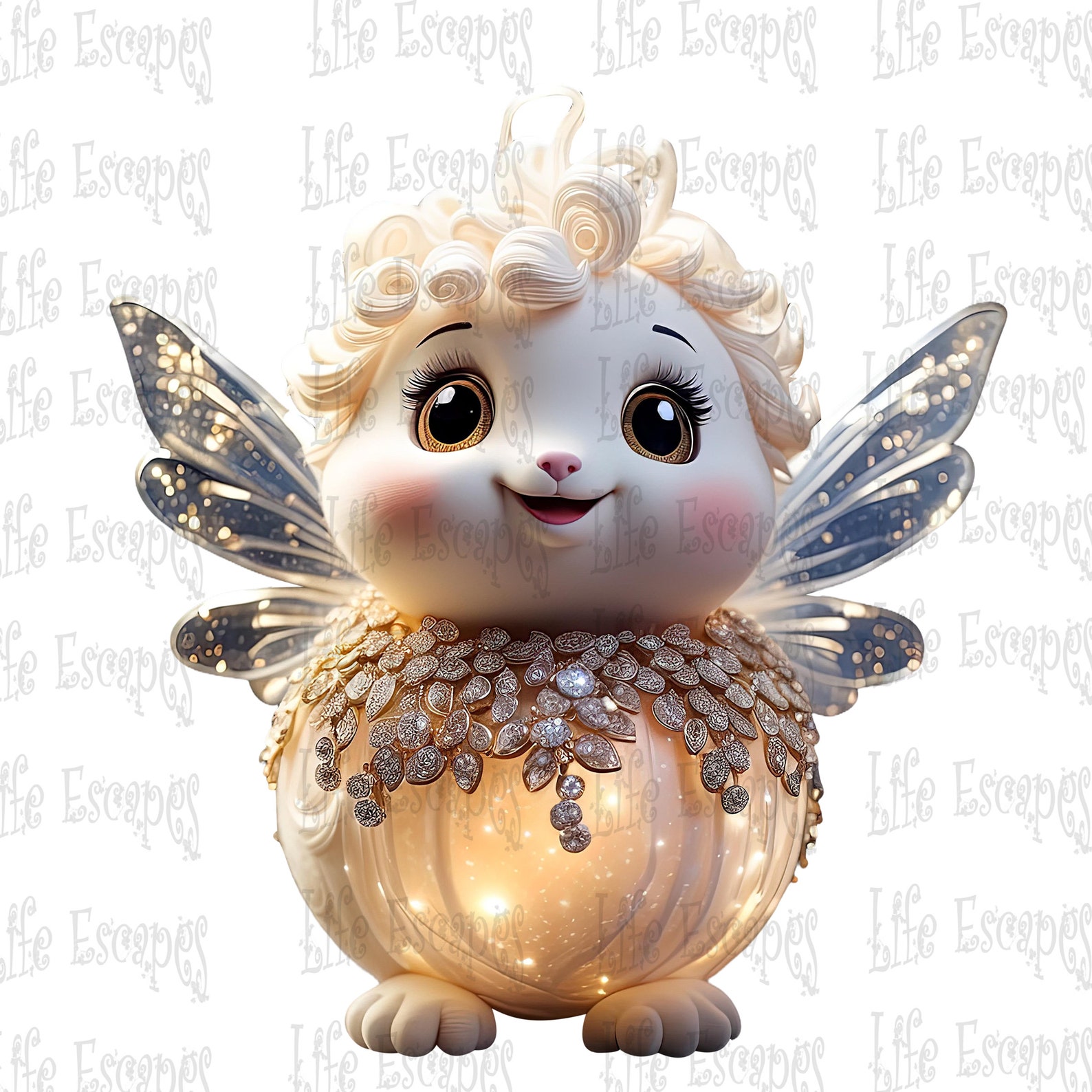 Fluffy Fairy Sprite Clipart Set, Fantasy Creatures Digital Download ...