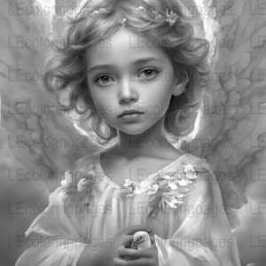 Heavenly Angel Coloring Page Life Escapes, Angel #30 From Heavenly ...