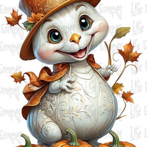 Cute Pumpkin Character Clipart, Halloween Art for DIY Crafts, PNG ...