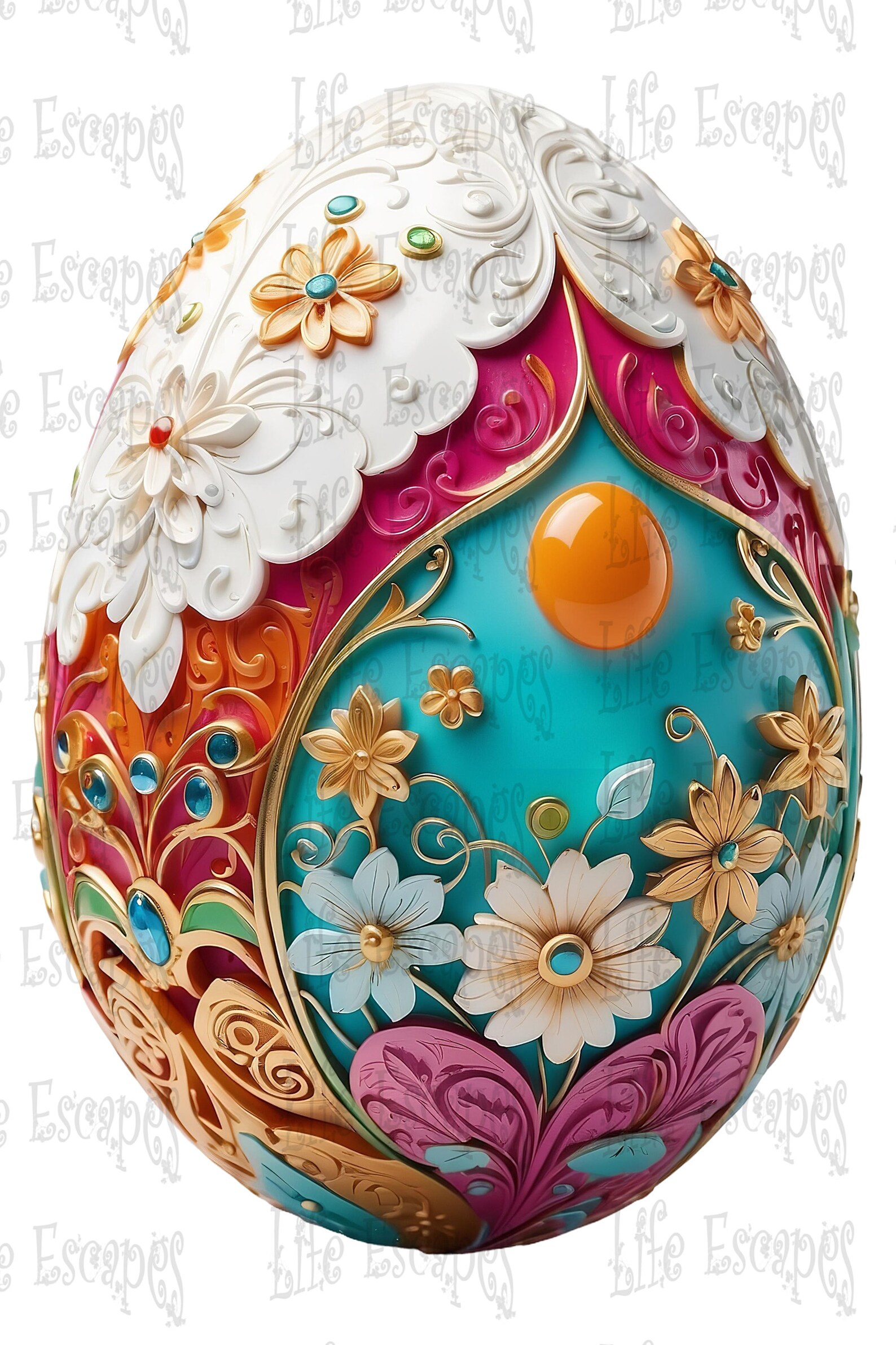 Printable Cute Easter Egg Clipart Bundle - Set #2, PNG, Commercial Use ...