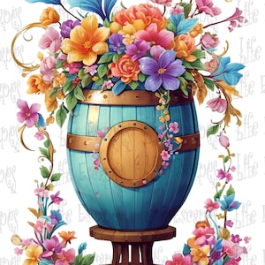 Printable Wooden Barrel Clipart Bundle - Set #1, PNG, Commercial Use ...