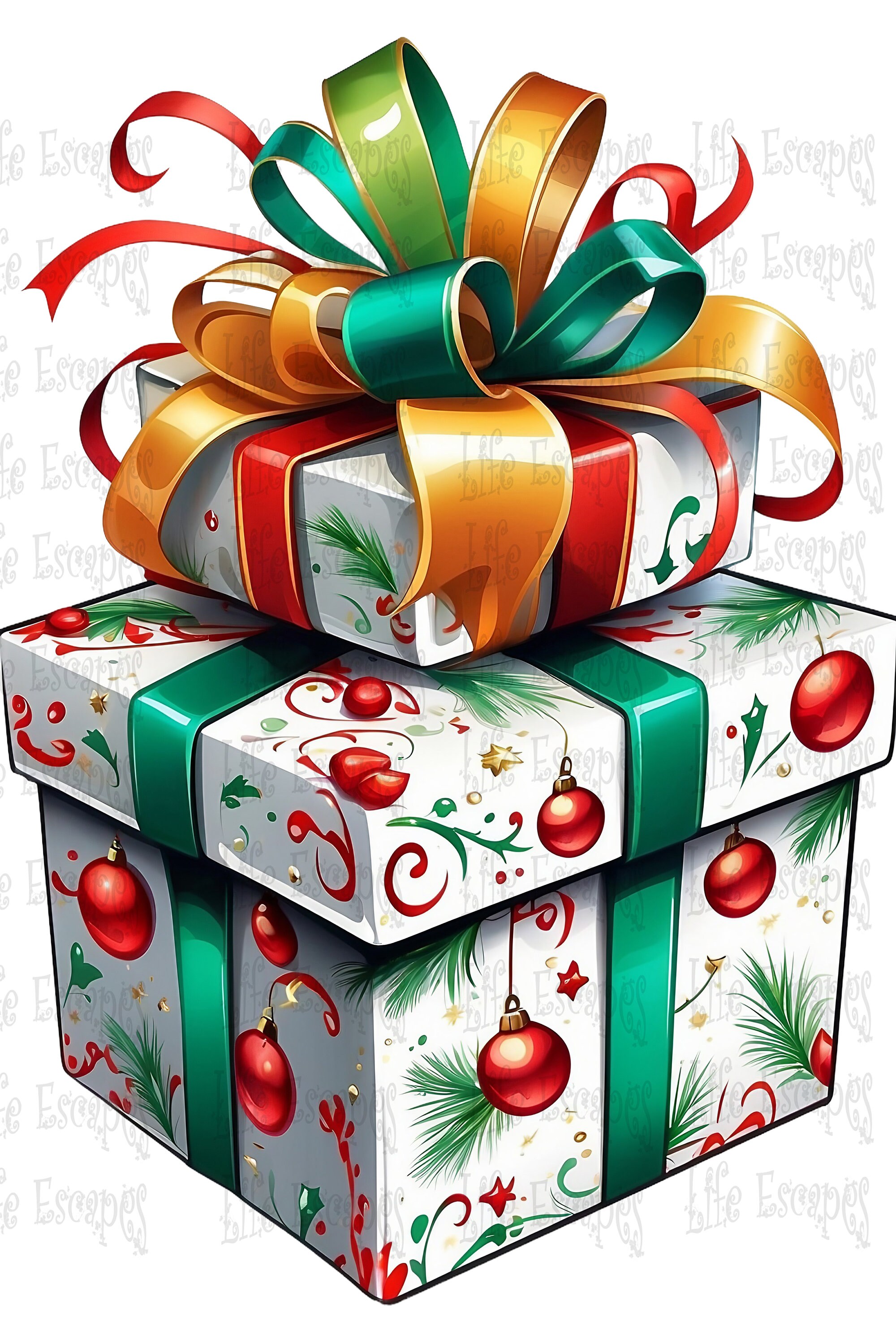 Printable Christmas Presents Clipart Set Set 1 PNG - Etsy