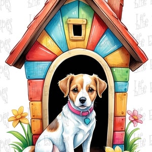 Printable Dog House Clipart Bundle - Set #1, PNG, Commercial Use ...