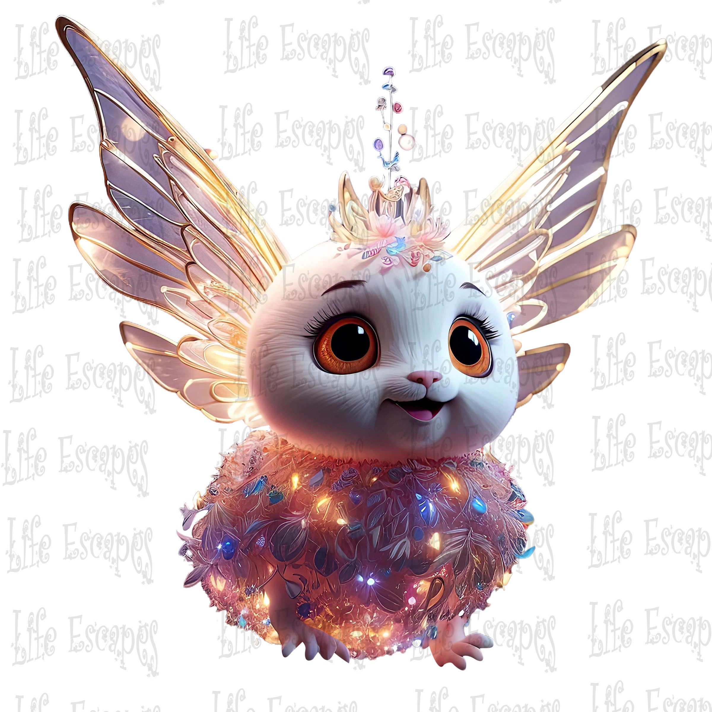 Fluffy Fairy Sprite Clipart Set, Fantasy Creatures Digital Download ...