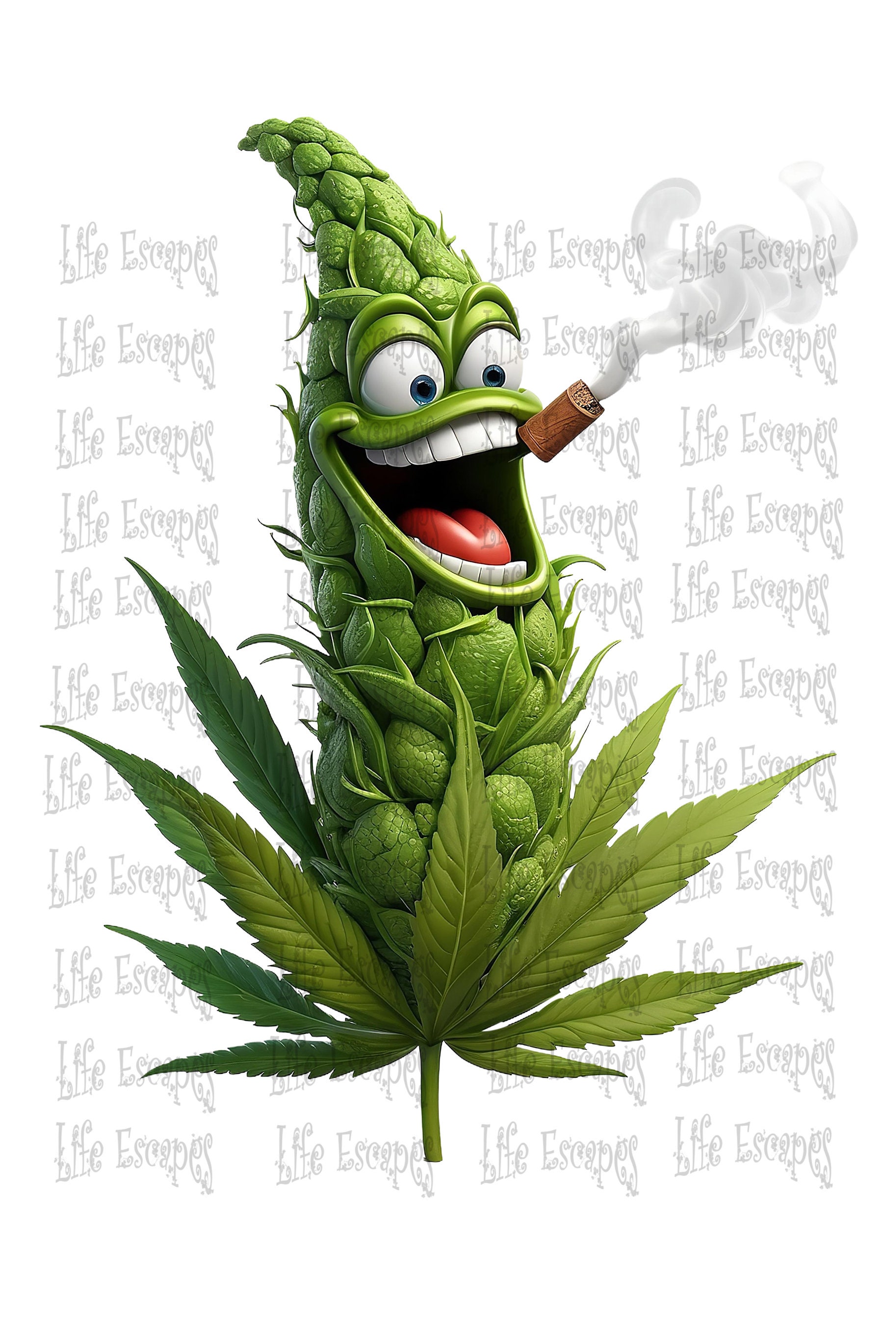Printable Funny Weed, Cannabis Clipart Bundle Set 1, PNG, Commercial ...