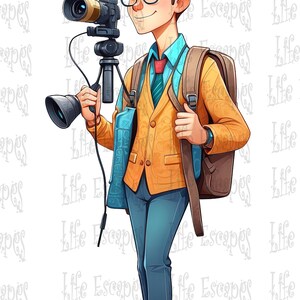Clipart for Teachers, Reporter and Journalism Theme, Digital PNG ...