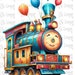 Printable Party Train Clipart Bundle - Set #1, PNG, Commercial Use ...