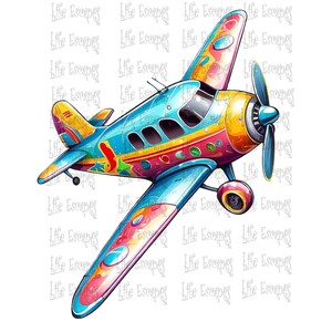 Printable Airplane Clipart Bundle - Set #1, PNG, Commercial Use ...