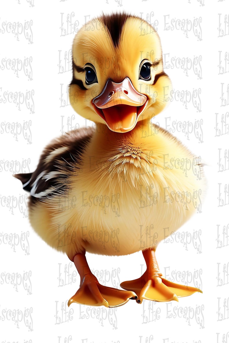 Printable Cute Baby Duck Clipart Bundle Set 2, PNG, Commercial Use ...