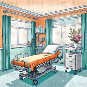 Doctor and Nurse Clipart Set, 15 Medical Profession Images, Hospital ...