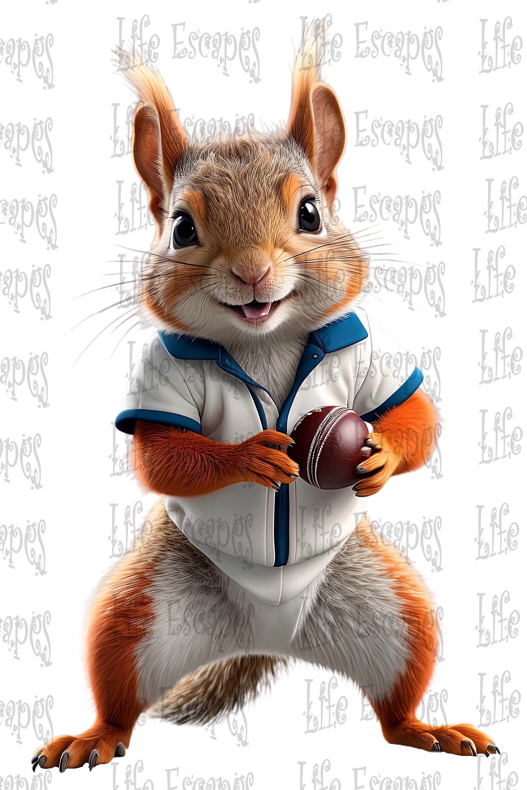 Baby Squirrel Sports Clipart, Cute Cartoon Squirrels Playing Ball ...