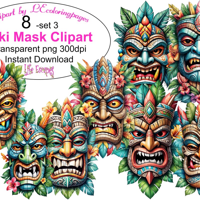 Tiki Mask - Etsy