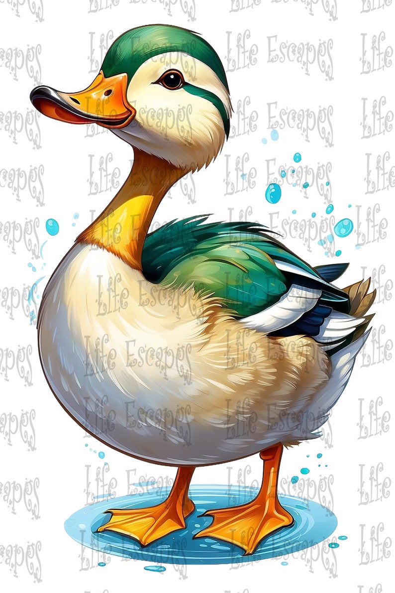 Printable Cute Baby Ducks Clipart Bundle Set 1, PNG, Commercial Use ...