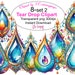 Printable Tear Drop Clipart Bundle - Set #2, PNG, Commercial Use ...
