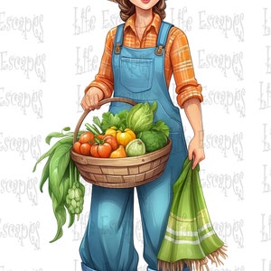 Farmer Clipart for Teachers, Educational Farm Job Graphics, Digital ...