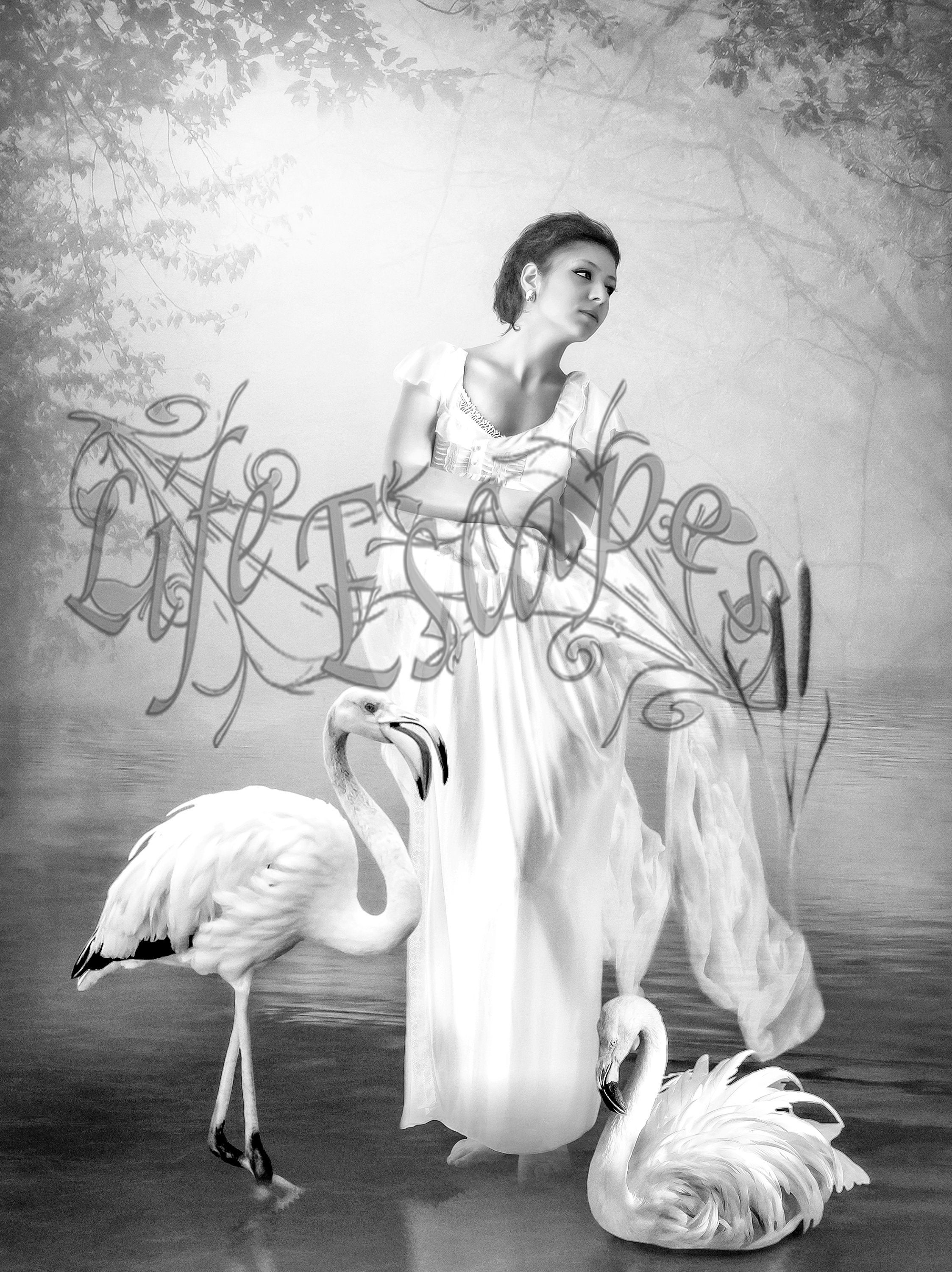 Coloring Page Fantasy Grayscale High Resolution Printable Single ...