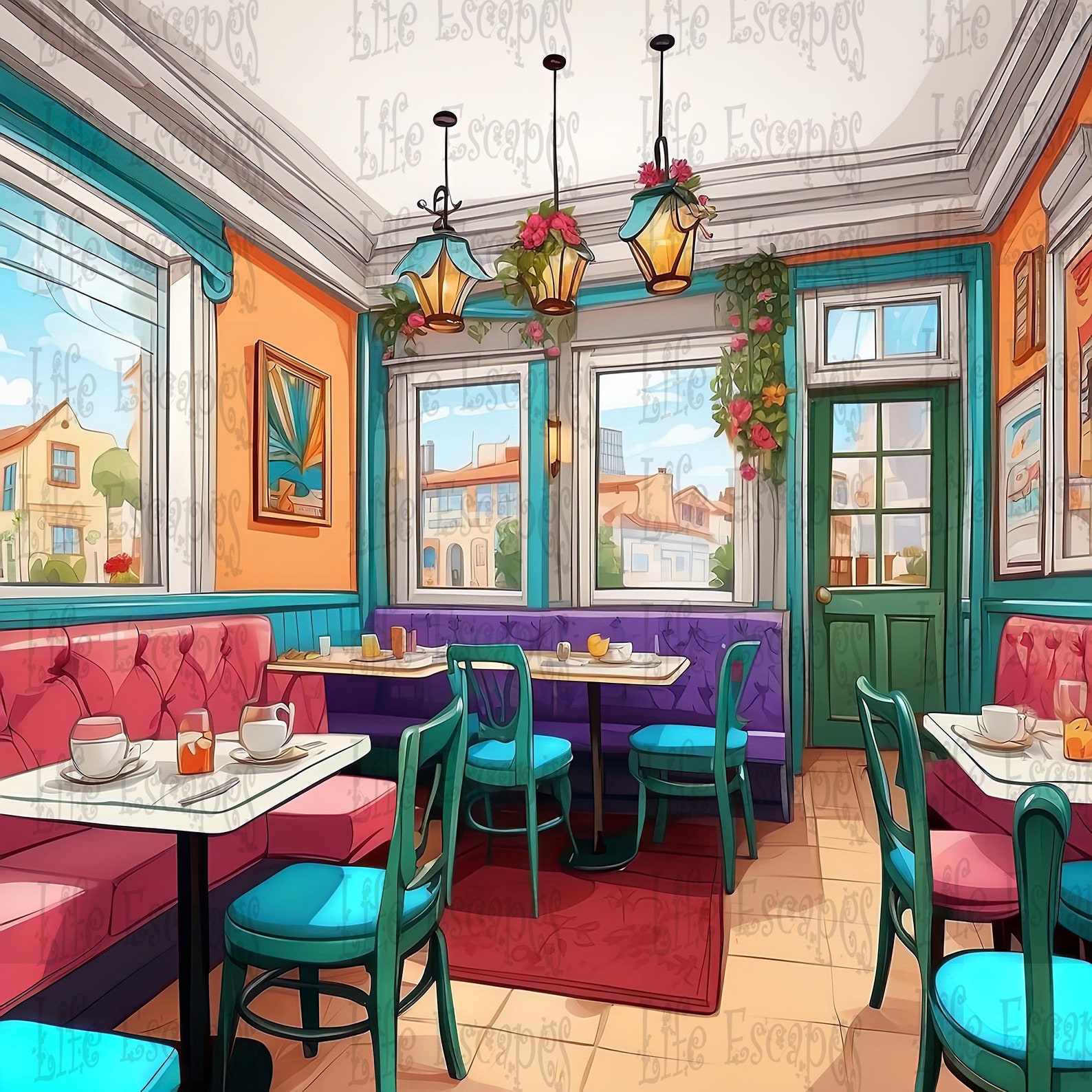 Waiter and Waitress Clipart, Restaurant Jobs Illustrations, Dining ...